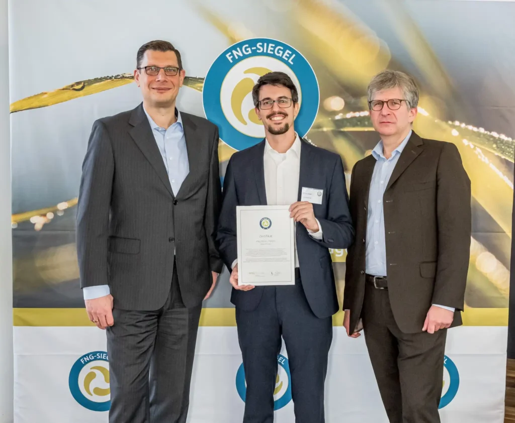 FNG 2025 - Wir erhalten das 2 Sterne Siegel • green benefit AG